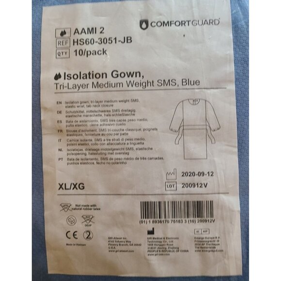 Comfortguard | Other | Pack Aami Level 2 Isolation Gown Comfortguard Xl ...